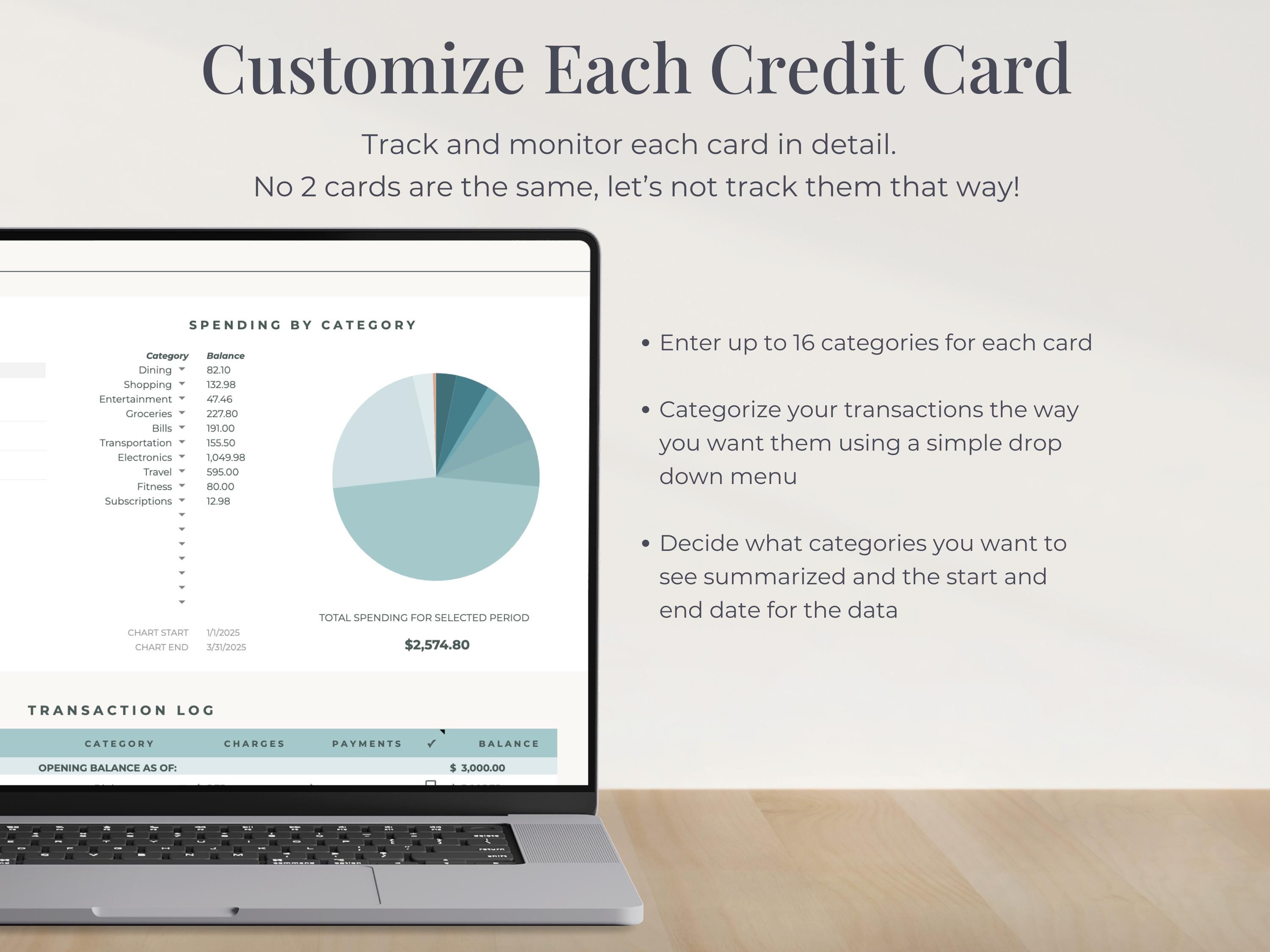 Credit Card Tracker, Google Sheets, Expense Planner (digital Download ...