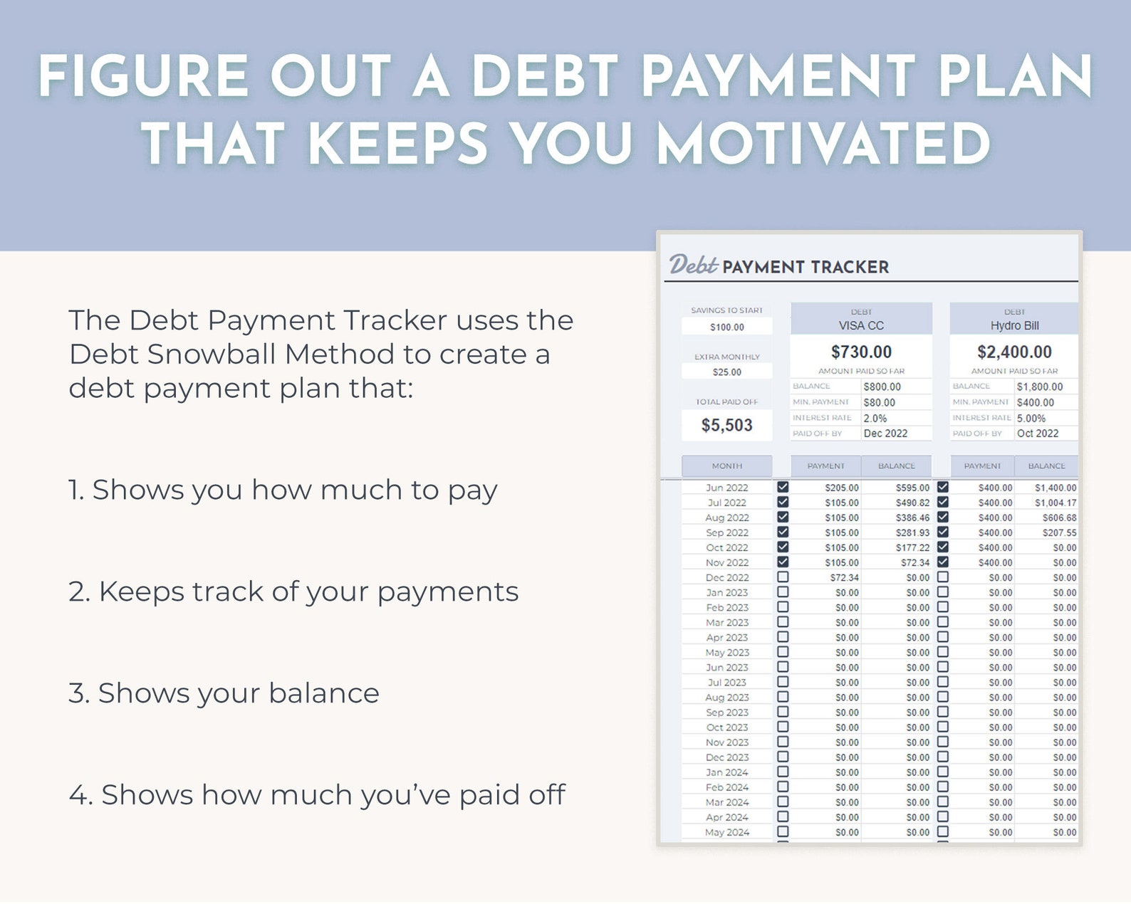 Monthly Budget Planner | Bill Tracker | Expense Tracker | Annual ...