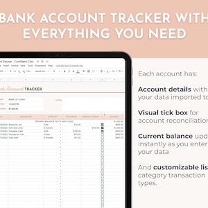 Ultimate Bank Account Financial Budget Planner Template for Google ...