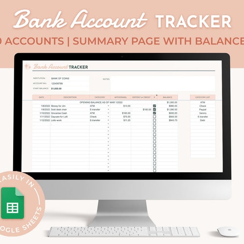 Ultimate Bank Account Financial Budget Planner Template for - Etsy