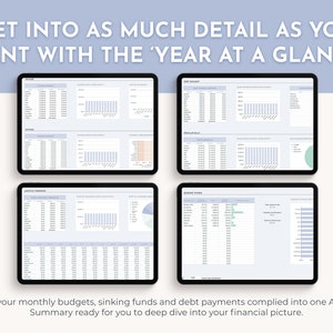Monthly Budget Planner | Bill Tracker | Expense Tracker | Annual ...