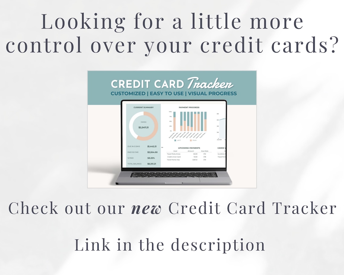 Credit Card Payoff Spreadsheet Excel, Credit Card Tracker Log Template ...