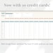 Credit Card Payoff Spreadsheet Excel, Credit Card Tracker Log Template ...