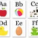 ABC Flashcards Colorful and Printable - Etsy