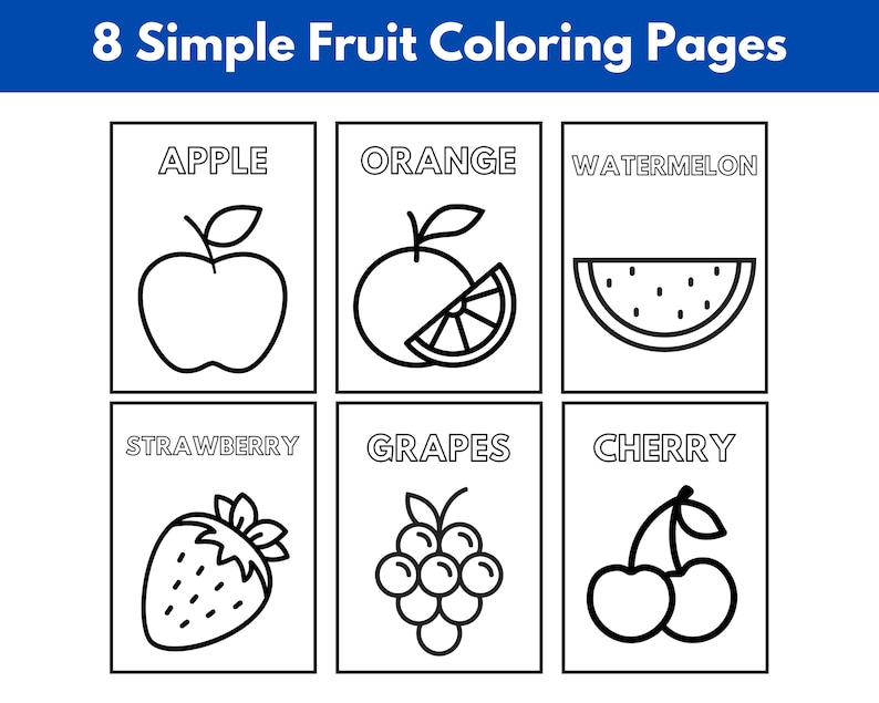 Coloriages de fruits | Coloriages à imprimer de fruits | Coloriages ...
