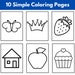 Simple Coloring Pages Preschool Coloring Pages Printable Coloring for ...