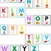 Printable ABC Flashcards Colorful - Etsy