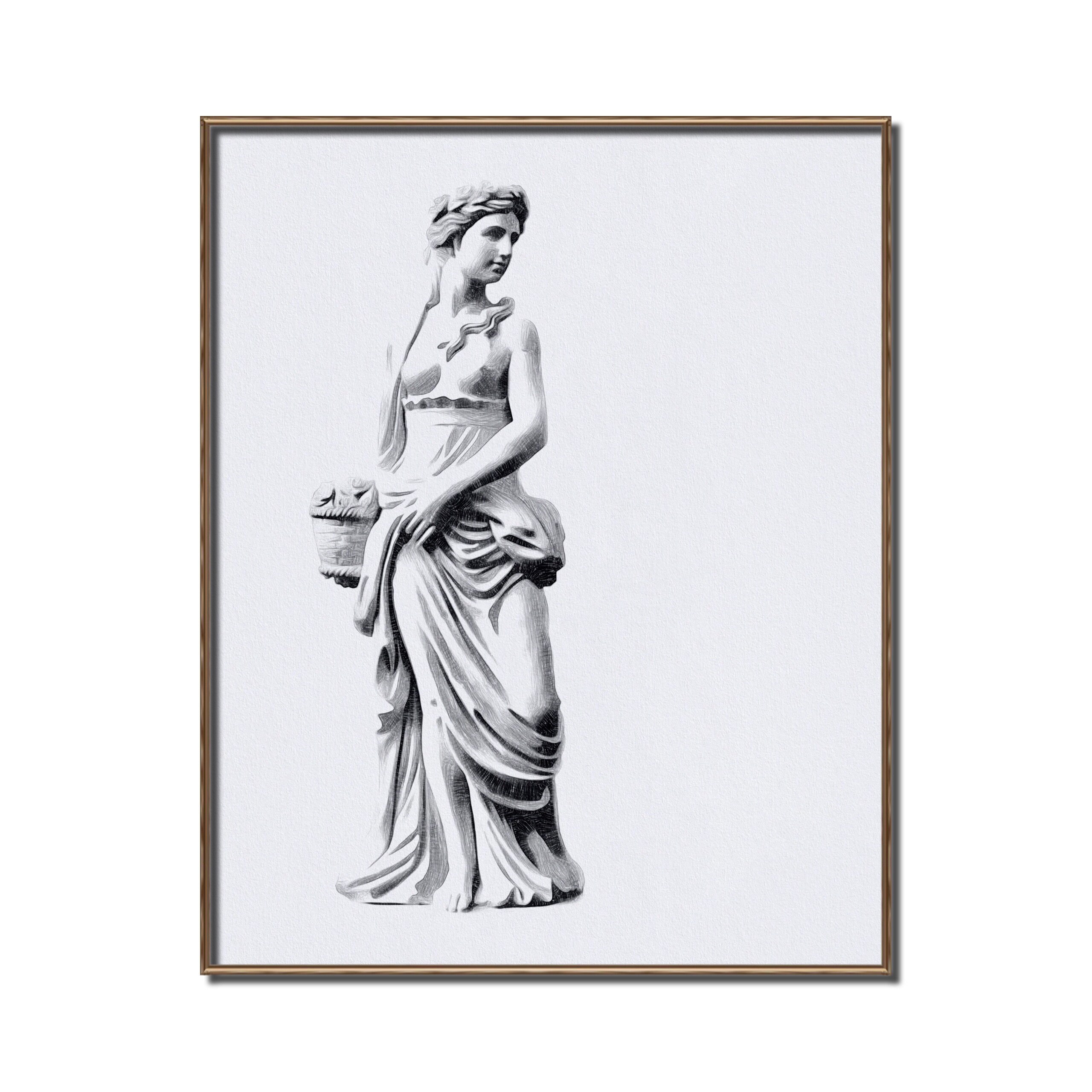 Prints Ancient Rome Classical Art Reimagined Venus Roman Goddess Love ...