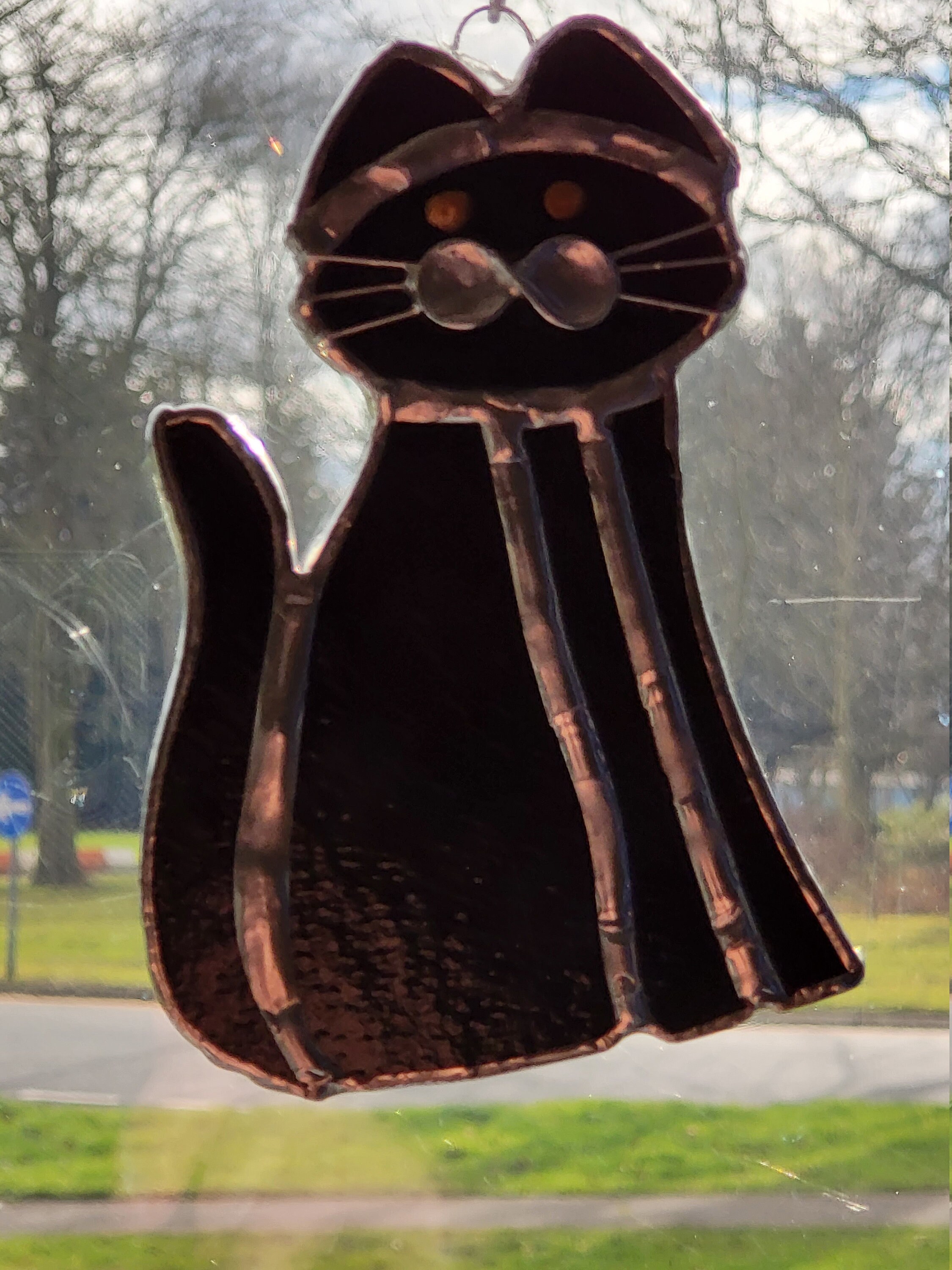 Stained Glass Cat - Etsy