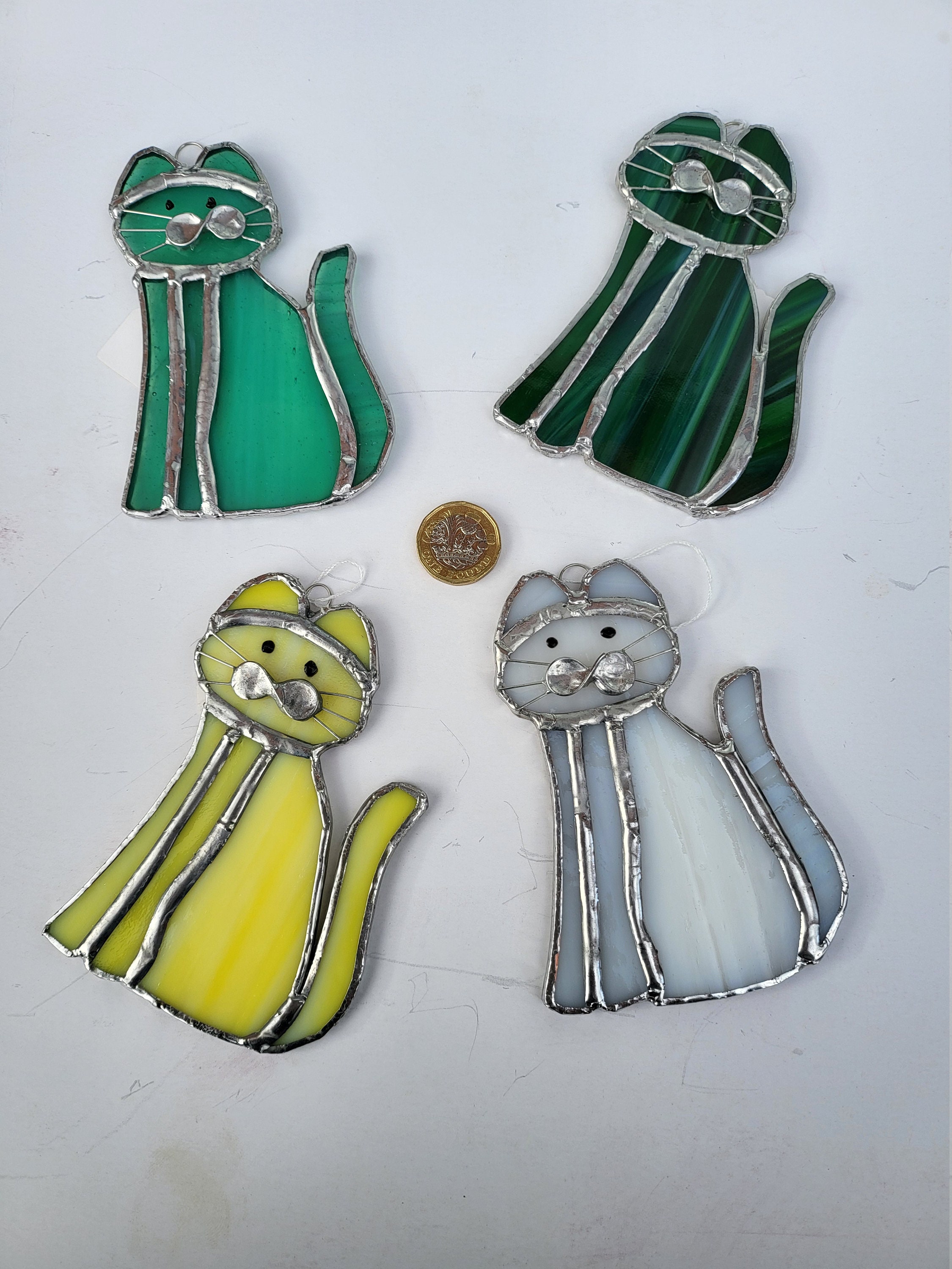 Stained Glass Cat - Etsy
