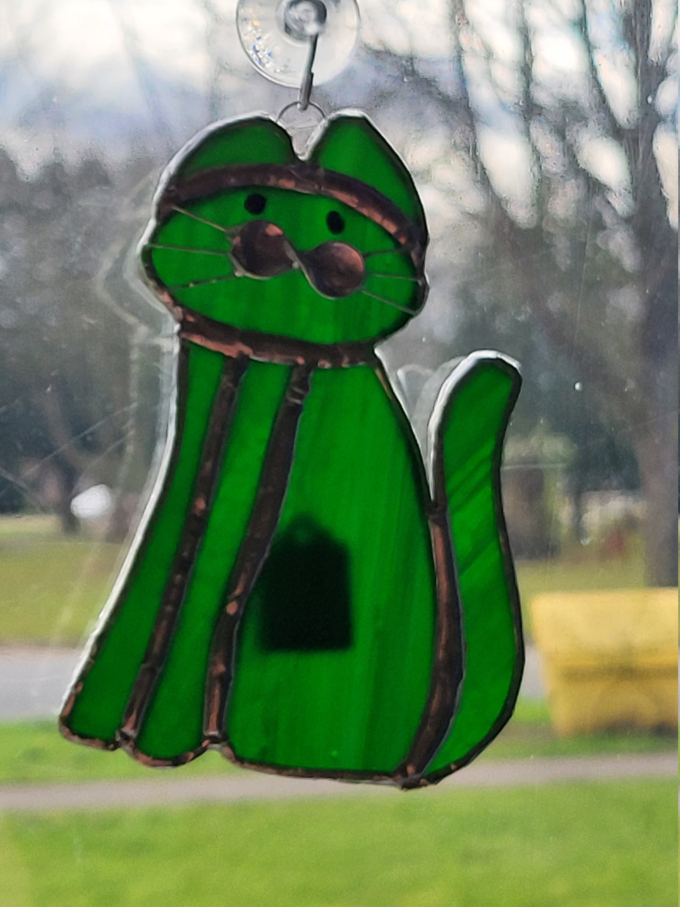 Stained Glass Cat - Etsy