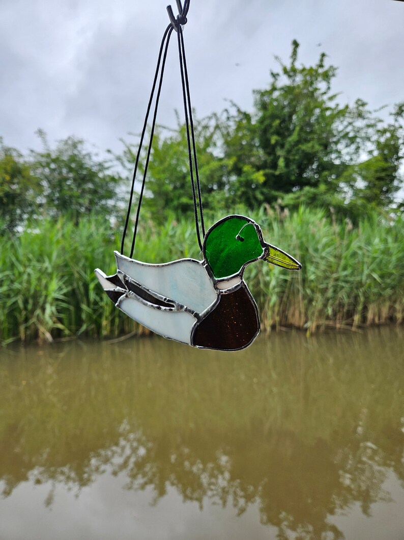 Duck in Stained Glass - Etsy