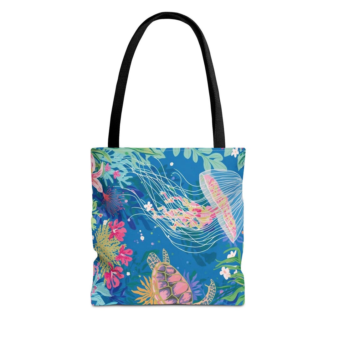 Underwater Sea Life Tote Bag - Etsy