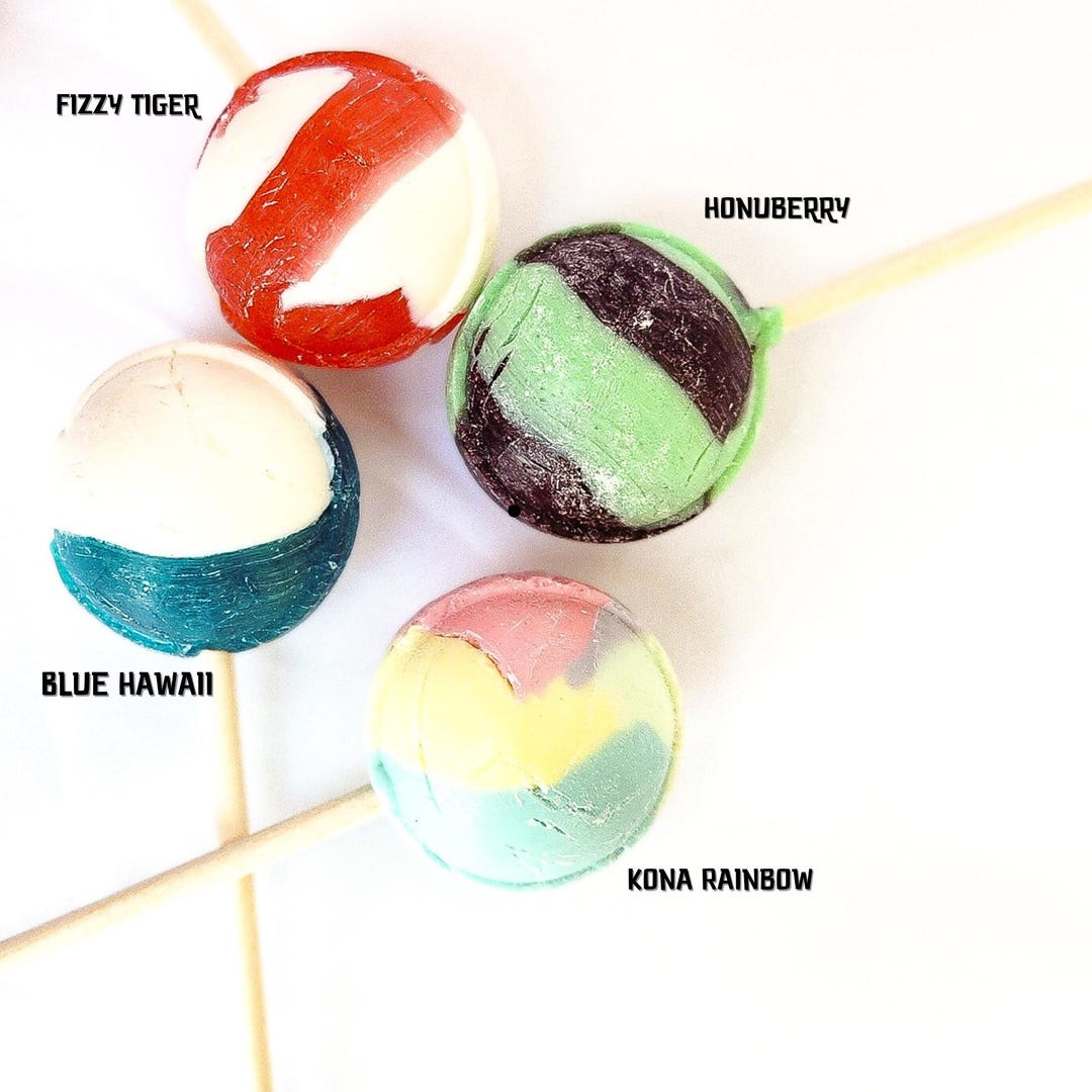 Tropical Fusion- Large Tropical Lollipops 4-pack One of Each Flavor - Etsy