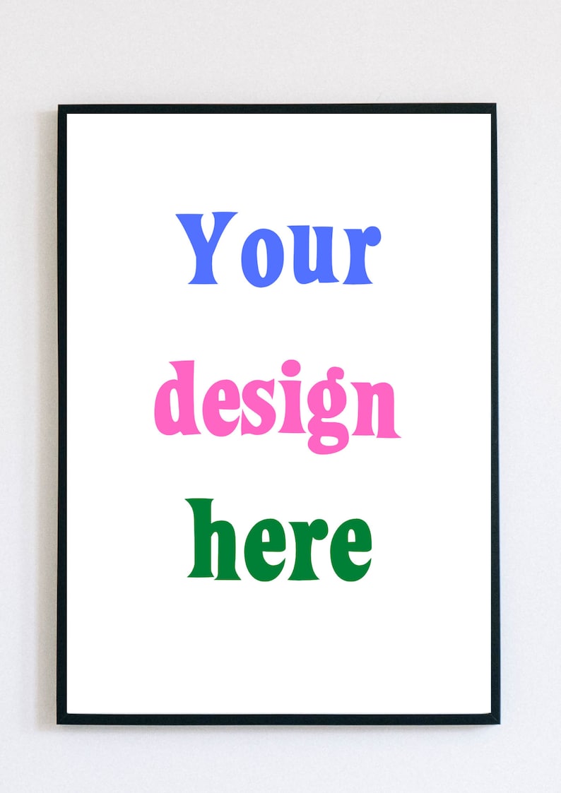 Your Design Here Personalised Print Custom Wall Art Your - Etsy UK