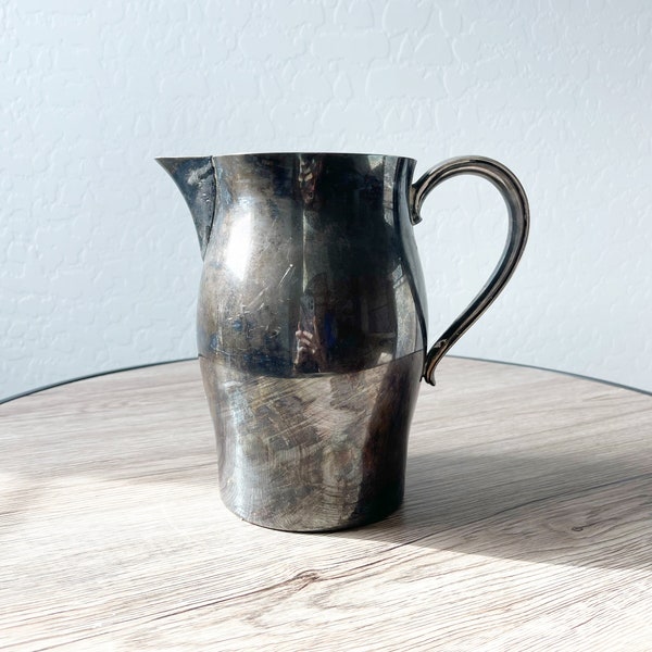 Silver Plate Pitcher - Etsy