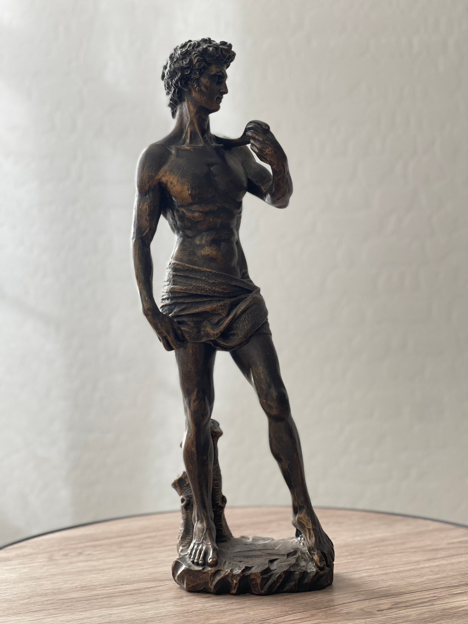 Michelangelos David Statue Heavy Bronze Resin - Etsy