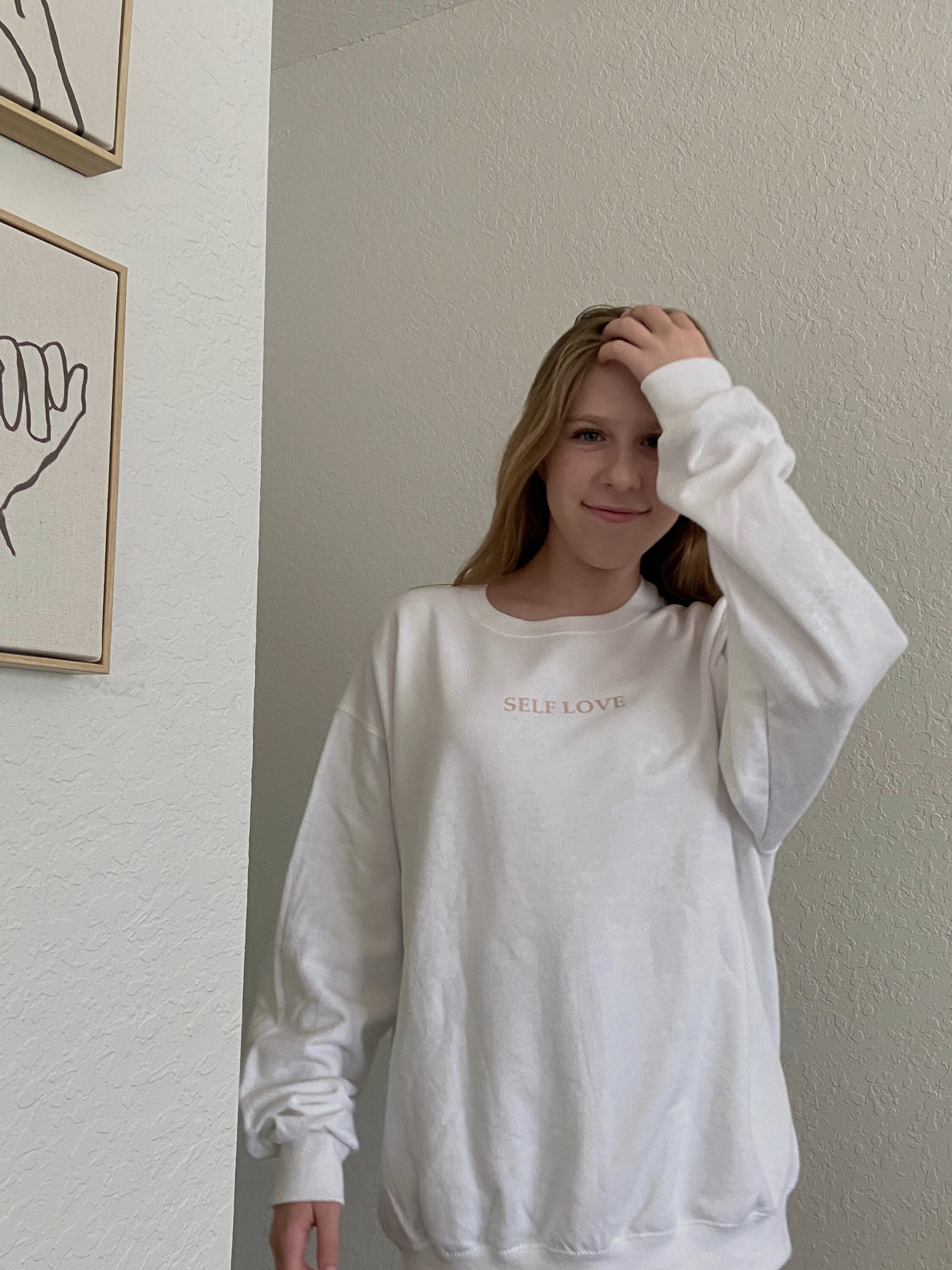 Self Love Crew | Crewneck | Aesthetic Crewneck | Neutral Crewneck - Etsy