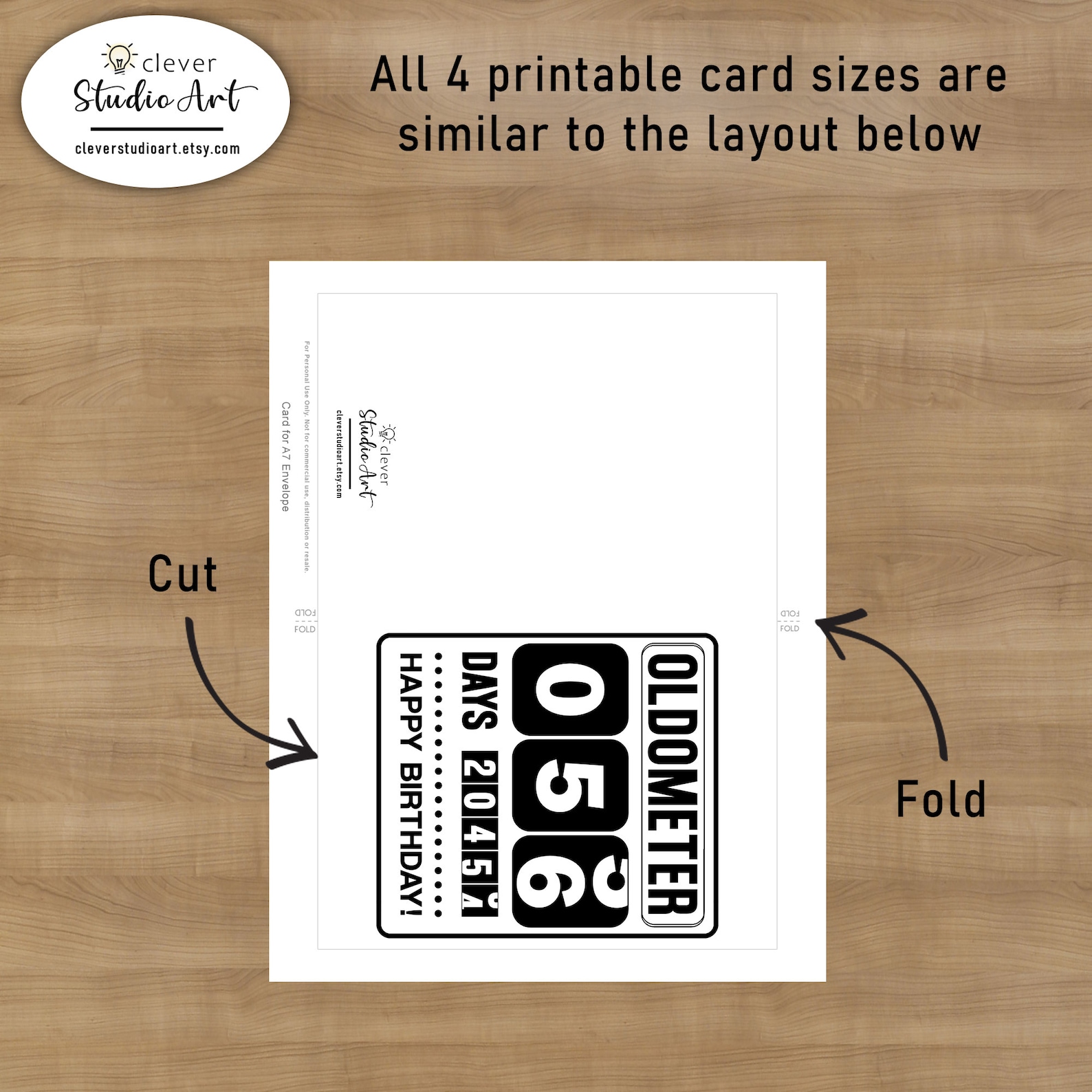 56th Birthday Card, Oldometer Birthday Card, Printable Birthday Card ...