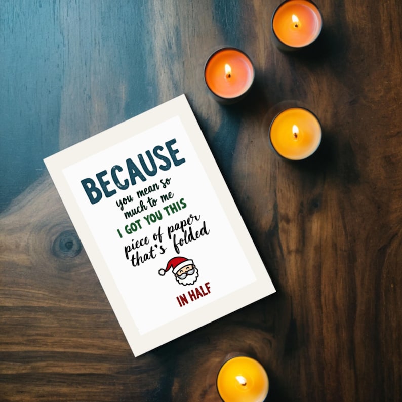 Funny Christmas Card – Witty Sarcastic Holiday Greeting, I Got You This ...