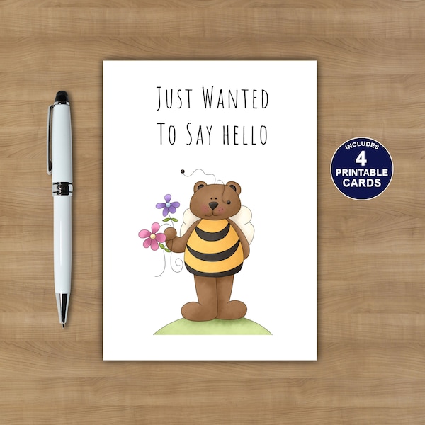 Hello Greeting Card - Etsy