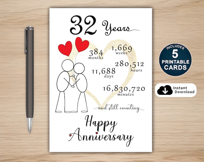 32nd Anniversary Card, You Will Always Be My Forever 32nd Anniversary ...