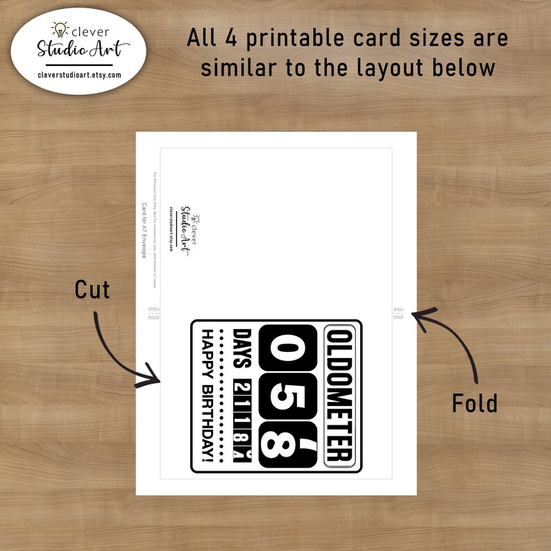 Printable 58th Birthday Oldometer Card 58th Birthday - Etsy