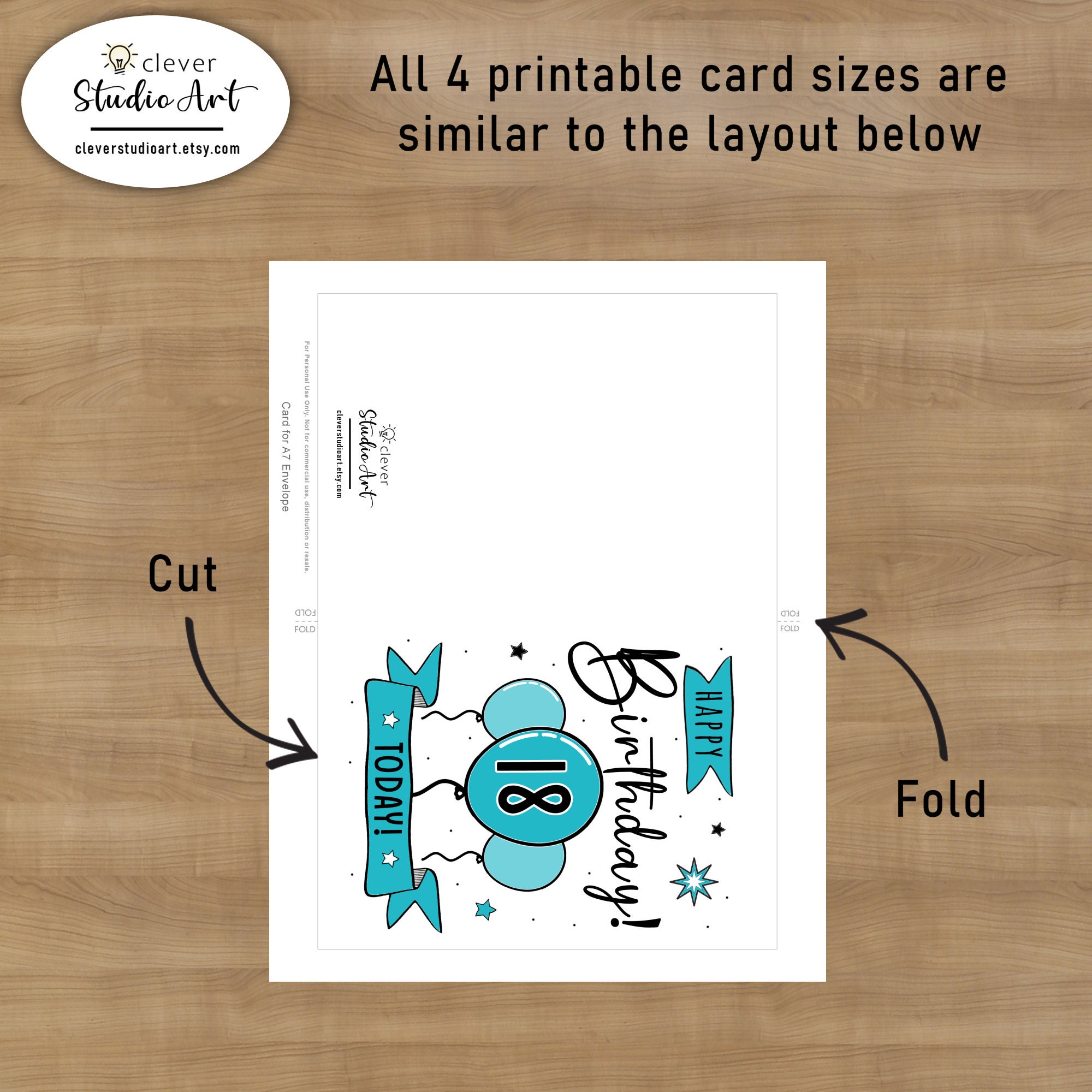 Printable 18th Birthday Card Happy 18th Birthday Card Happy 18th ...