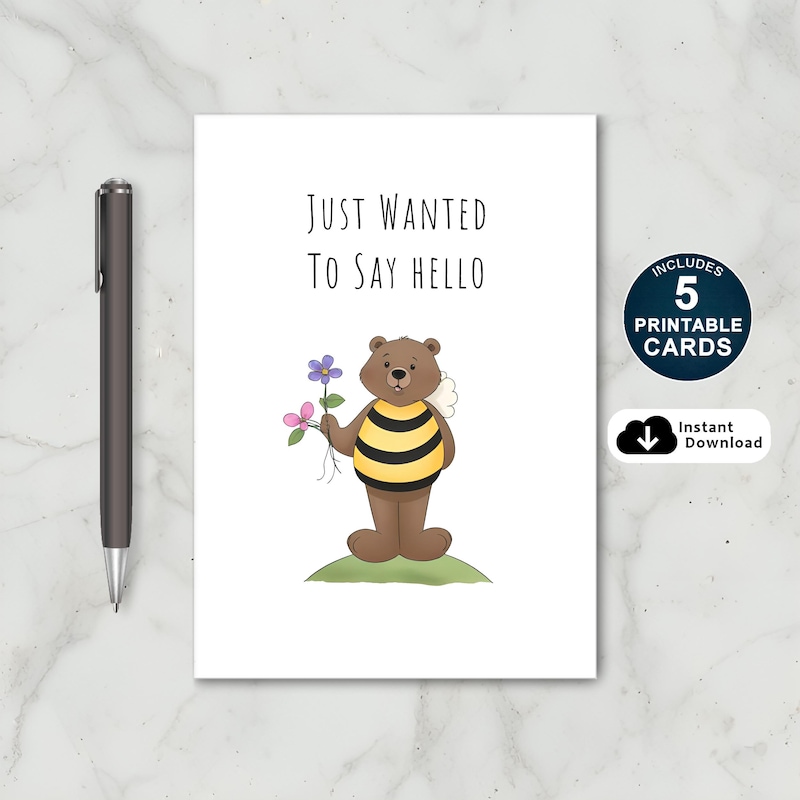 Just to Say Hello Greeting Card - Etsy