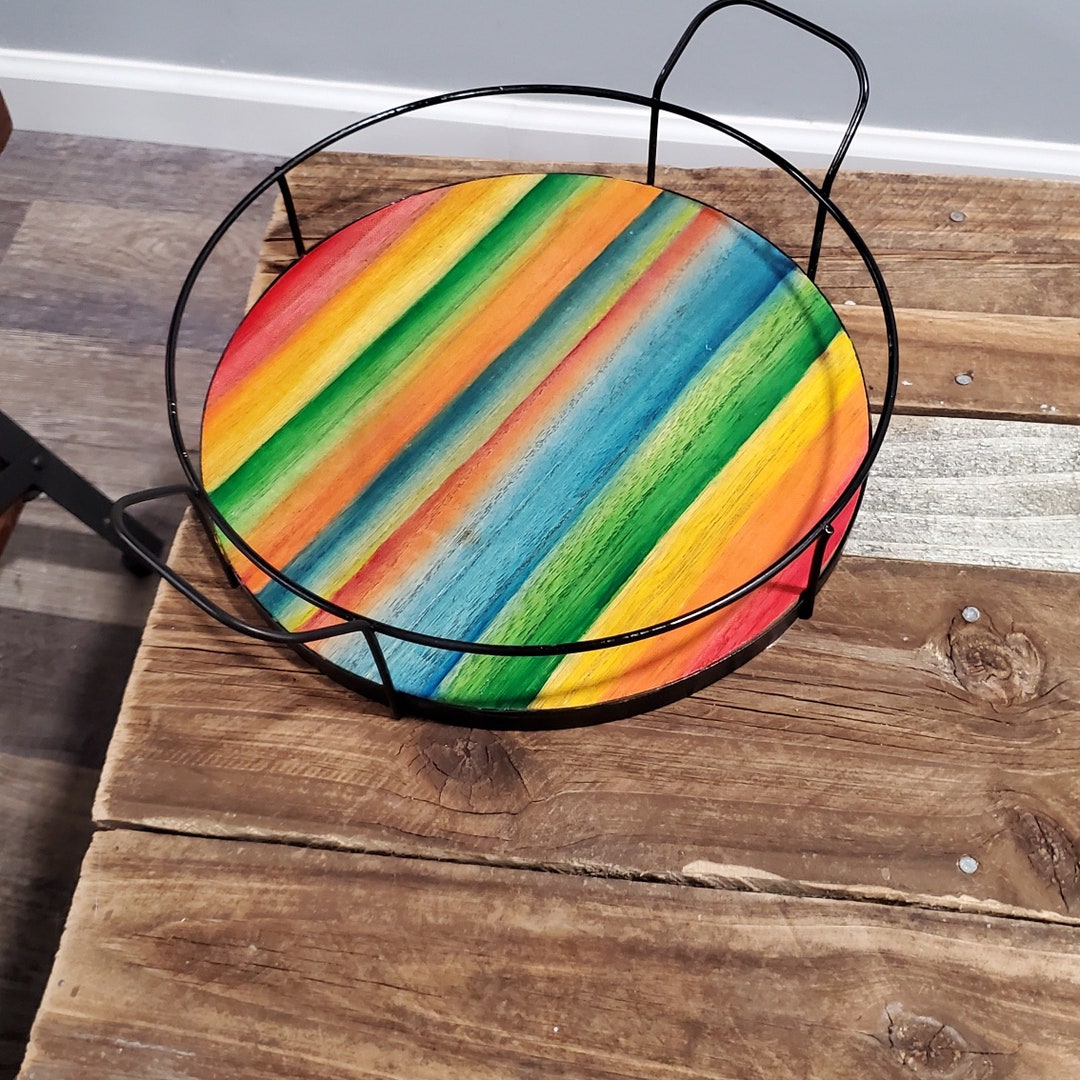 Rainbow Serving Tray - Etsy
