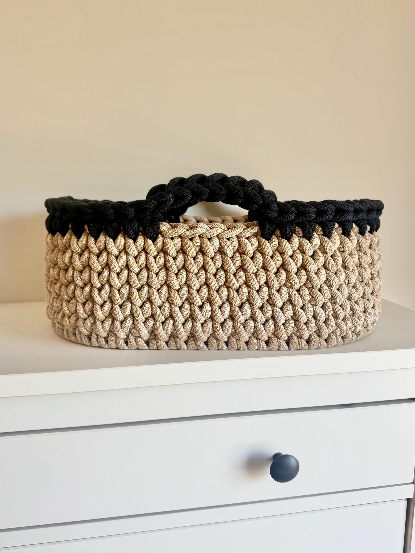 Crochet Nappy Caddy Pattern, Crochet Diaper Caddy Pattern, Crochet Oval ...