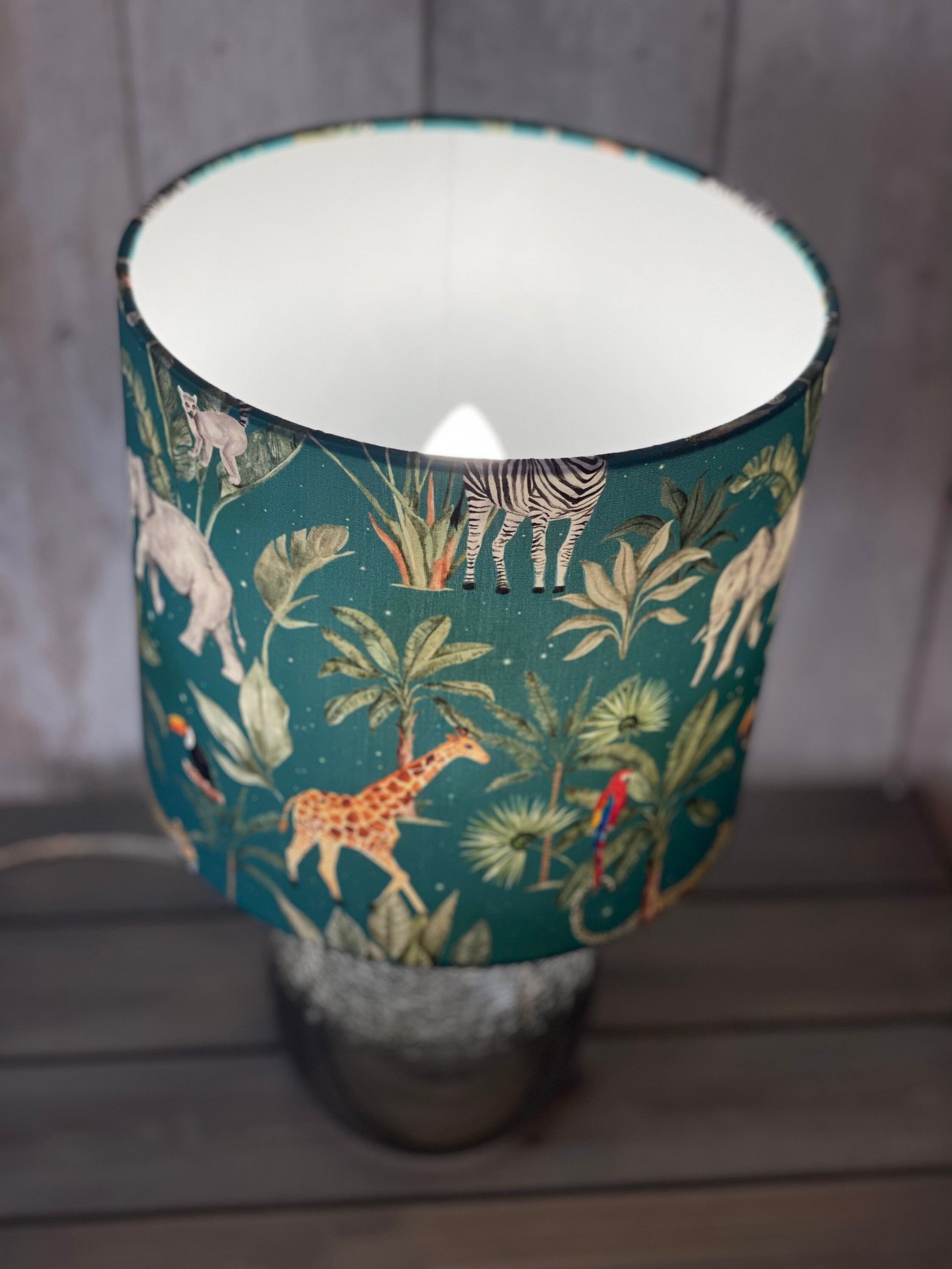Safari Animals Jungle Lampshade, Jungle Lights, Safari Lampshade ...