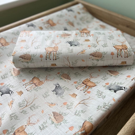 Woodland Animals Baby Changing Mat Animal Changing Mat - Etsy