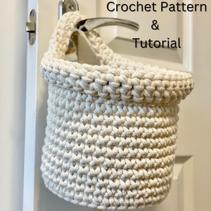 Crochet PATTERN, Crochet Hanging Basket Pattern, Crochet Hanging Basket ...