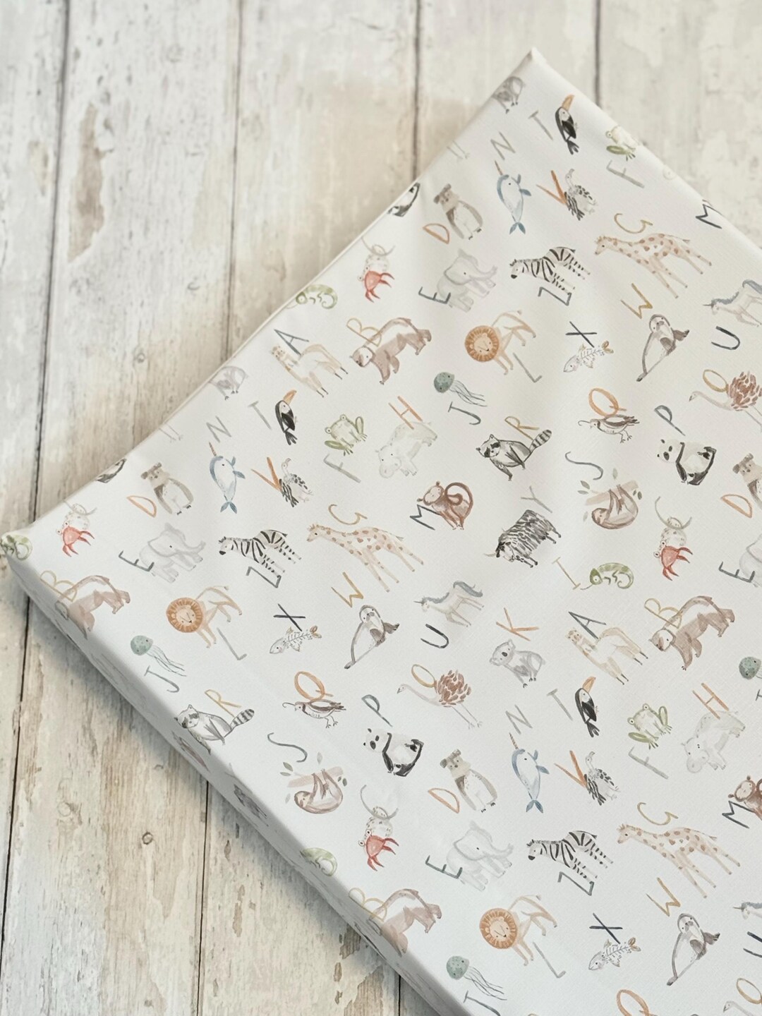 Alphabet Wedge Changing Mat, Alphabet Animal Changing Mat, A-z Baby ...