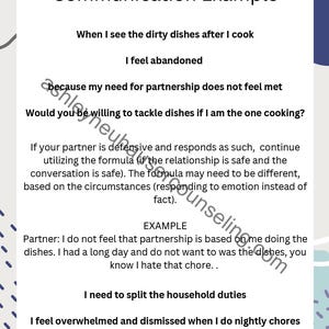 Non Violent Communication Worksheet - Etsy