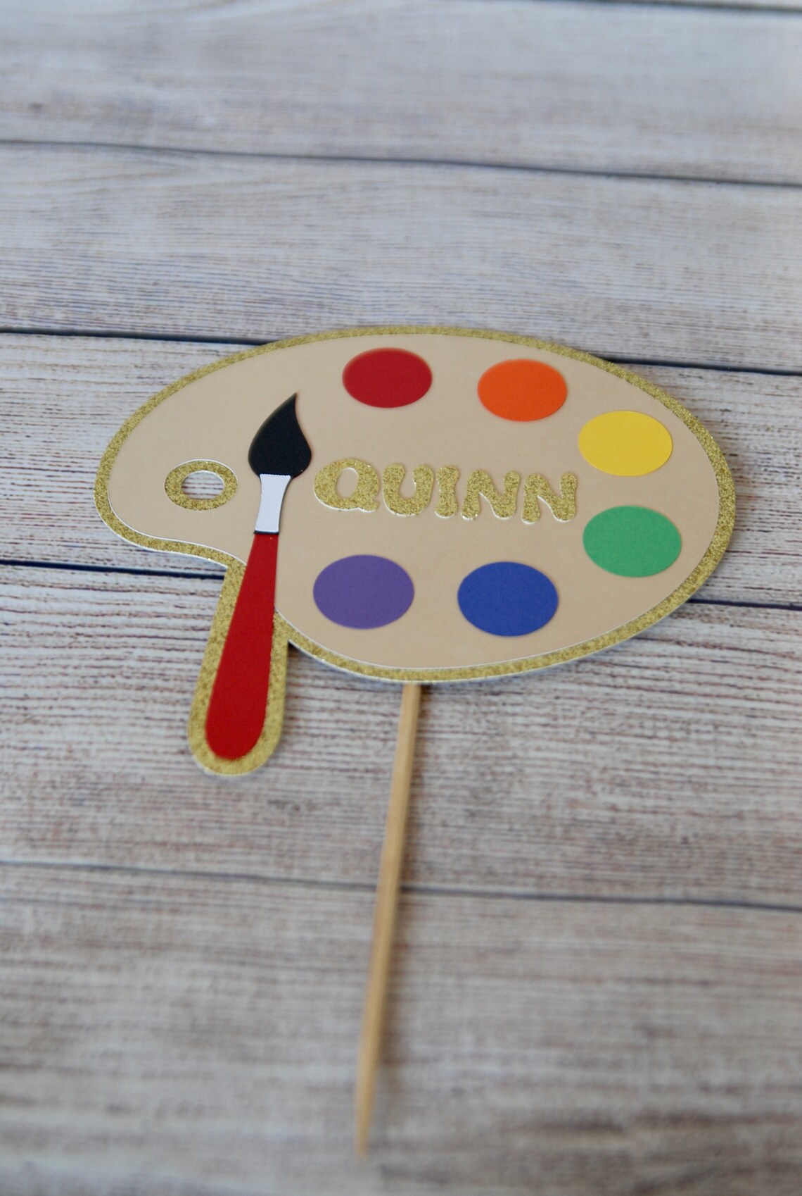 Paint Party Custom Cake Topper, Art Party Cake Topper, Personalized ...