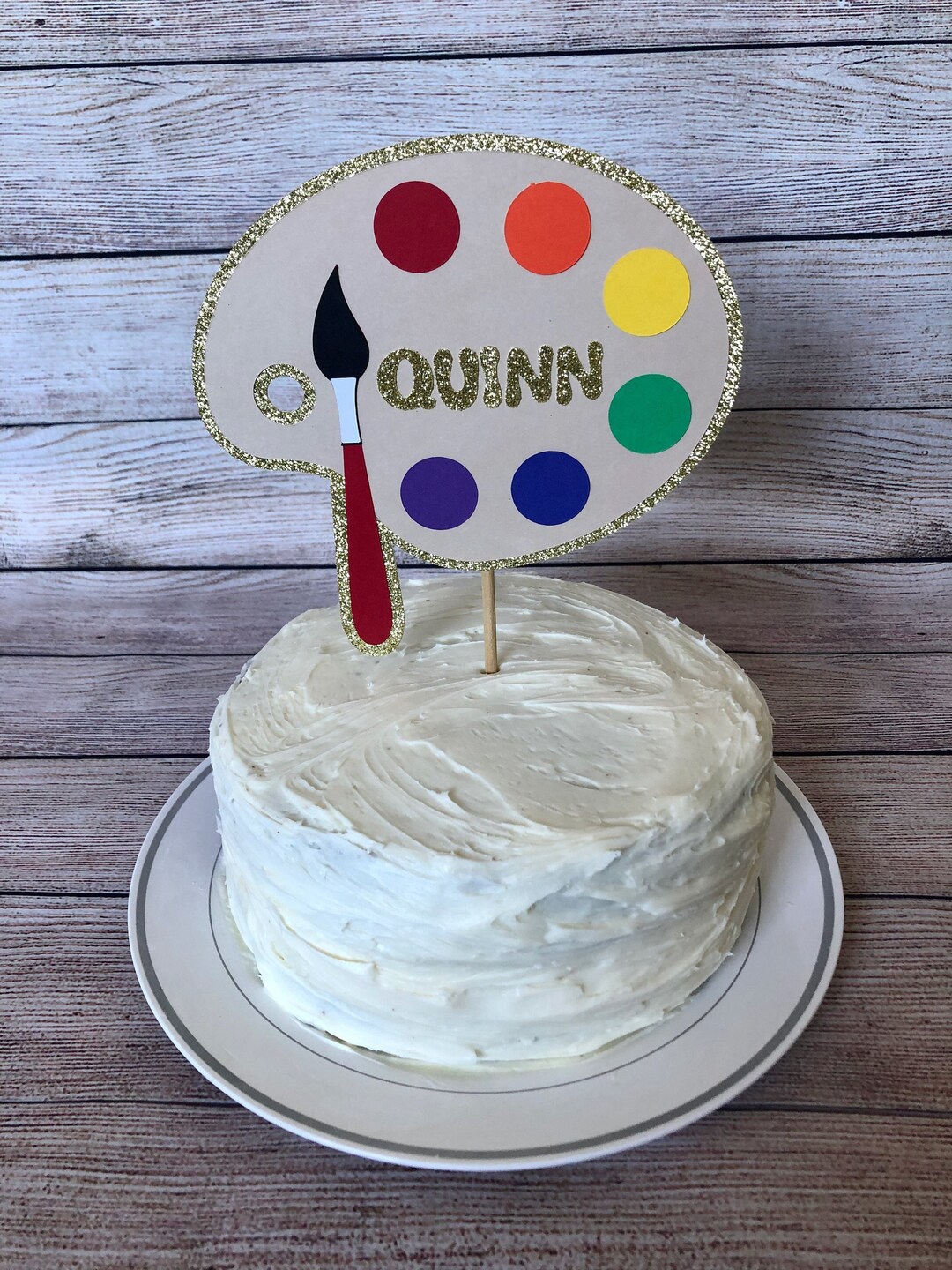 Paint Party Custom Cake Topper, Art Party Cake Topper, Personalized ...