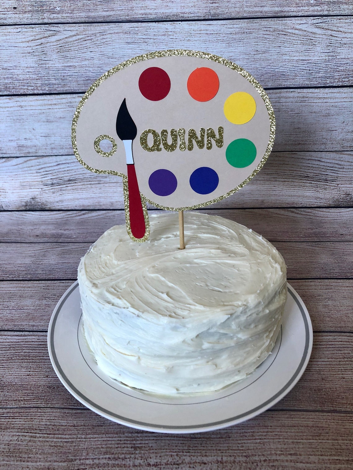 Paint Party Custom Cake Topper, Art Party Cake Topper, Personalized ...