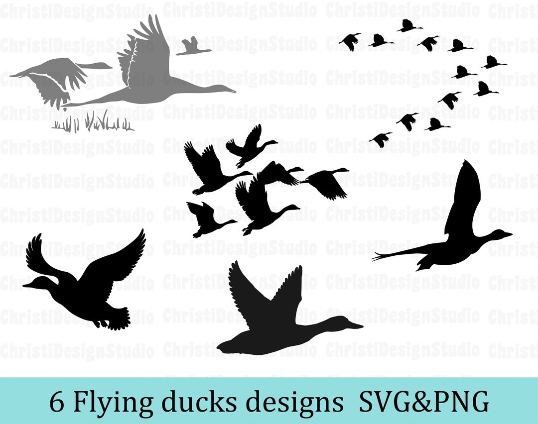 Flock of Ducks Svg Bundle, Flock of Ducks Clipart, Flock of Ducks Cut ...