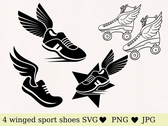 Winged Track Shoes