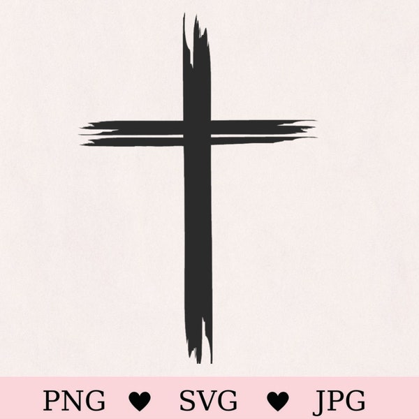 Distressed Cross - Etsy