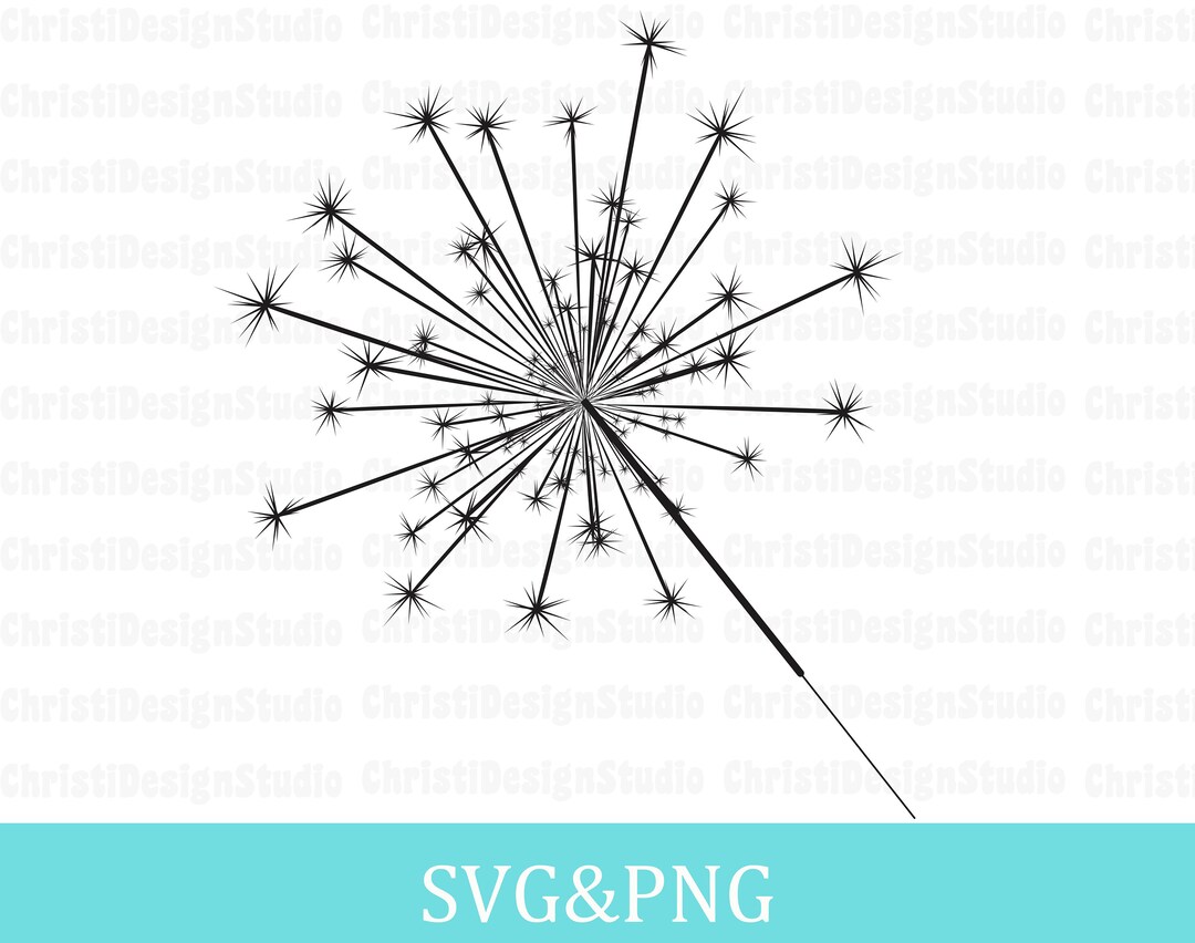 Sparkler Svg, Fireworks Svg, Sparkle Svg, Sparkle Clipart, Burning ...
