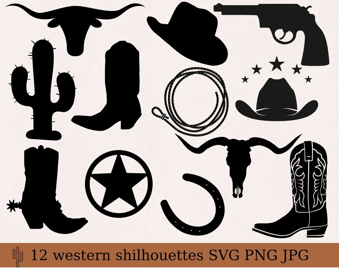 Cowboy Svg Bundle Cowboy Clipart Cowboy Hat Svg Cowboy - Etsy