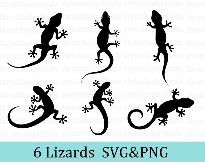 Lizard SVG Bundle, Lizard SVG, Lizard Clipart, Lizard Cut Files for ...