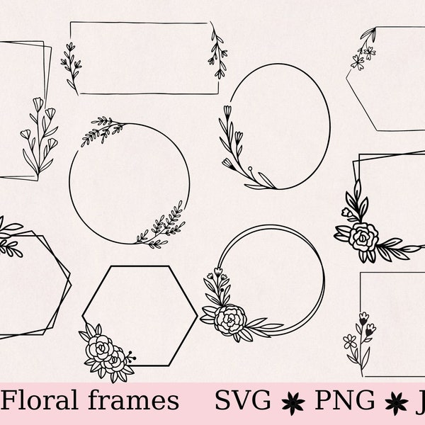 Floral Svg - Etsy