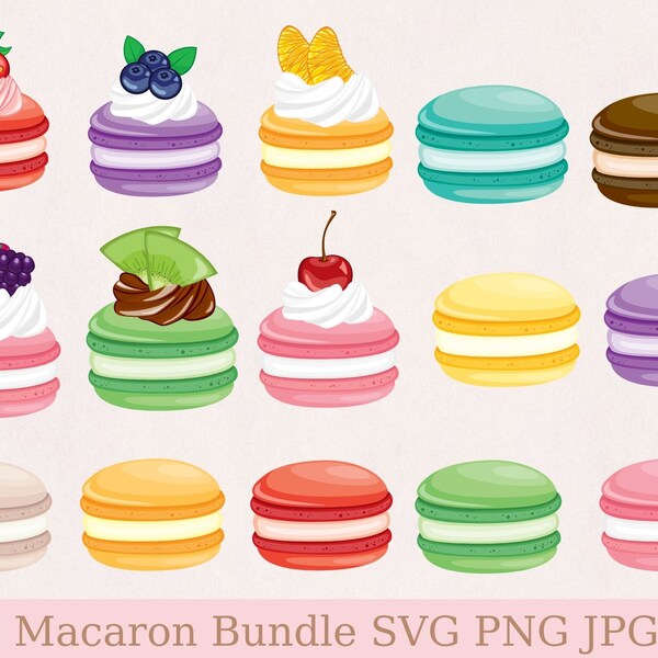 Macaron Svg - Etsy UK