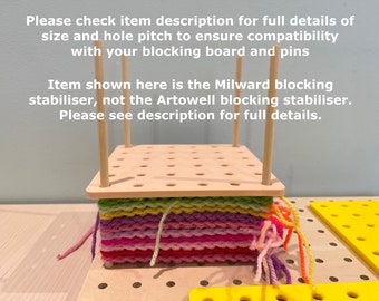 4 Pack Crochet/knitting Blocking Pin Stabiliser Squares Blocking Tool ...