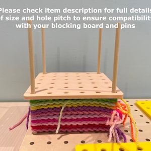 4 Pack Crochet/knitting Blocking Pin Stabiliser Squares Blocking Tool ...