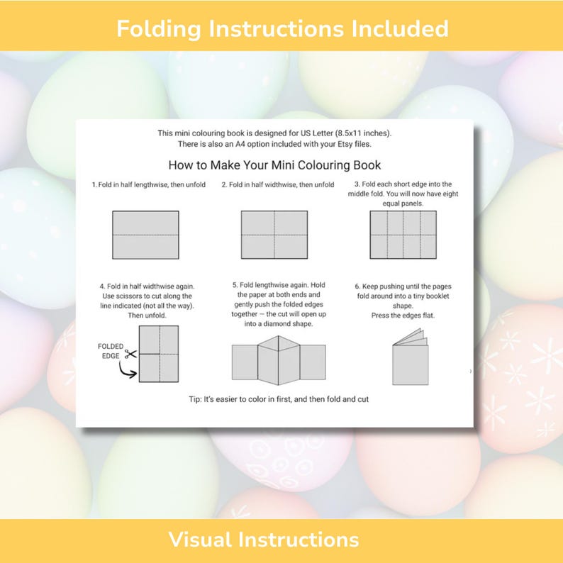 Mini Easter Coloring Book Printable Bundle for Kids Basket Fillers ...